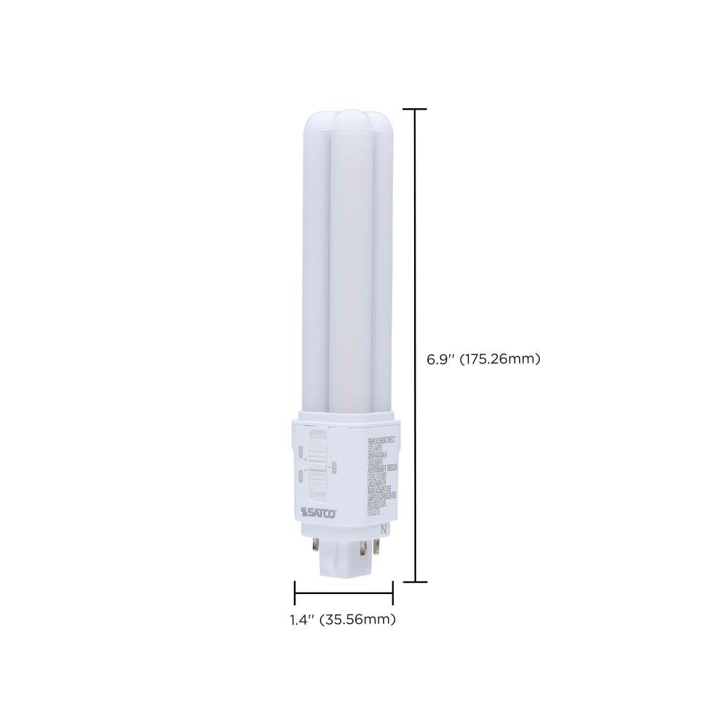 Satco - S29856 - 9.5W LED PL G24q Base Type A Replacement Lamp-6.9 Inch ...